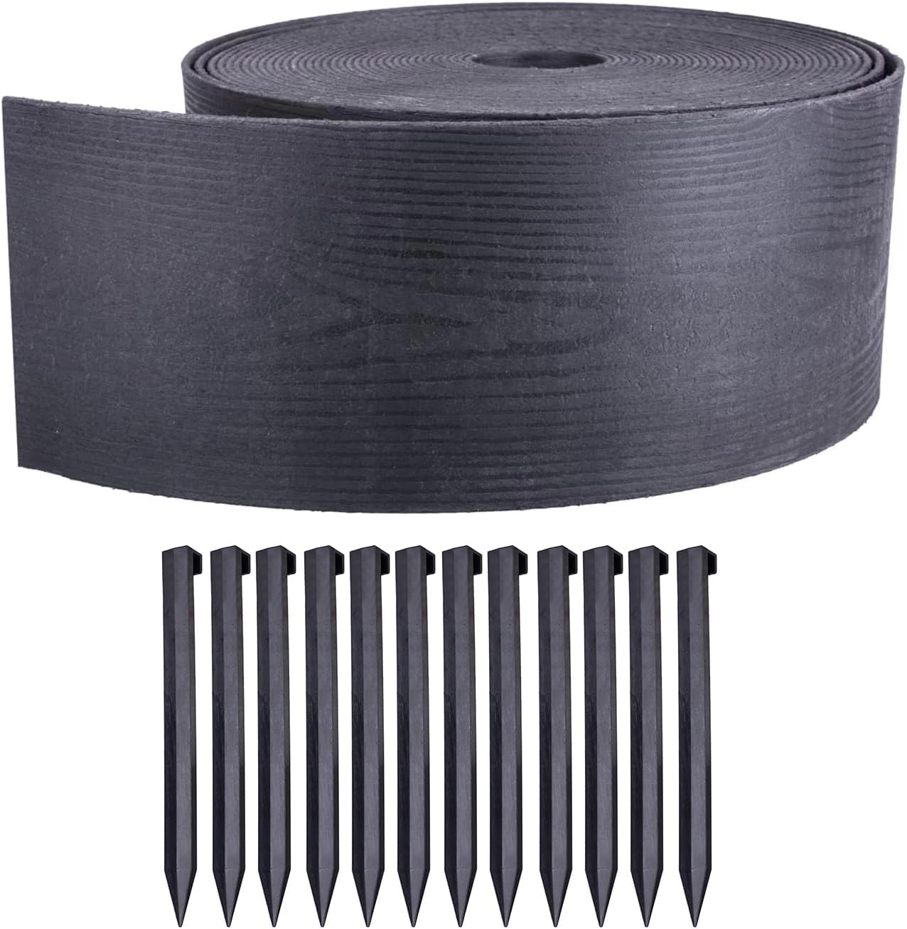 Amazon.com : Garden Edging，40ft Landscape Edging 12 Stakes 5 Inch Tall ...