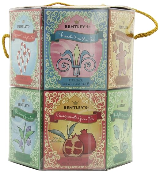 Amazon.com: Bentley's Classic Holiday 12 Teas of Christmas Collection ...