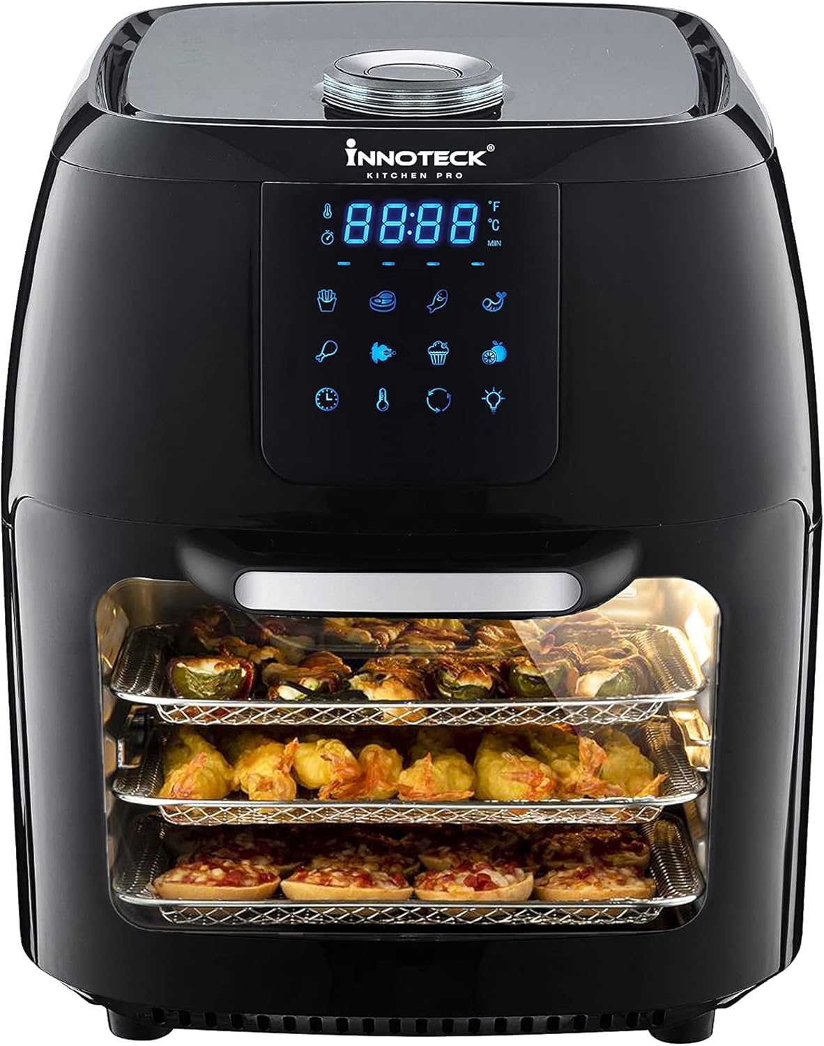 Innoteck Kitchen Pro 12Litre Digital Air Fryer Oven with Rotisserie ...