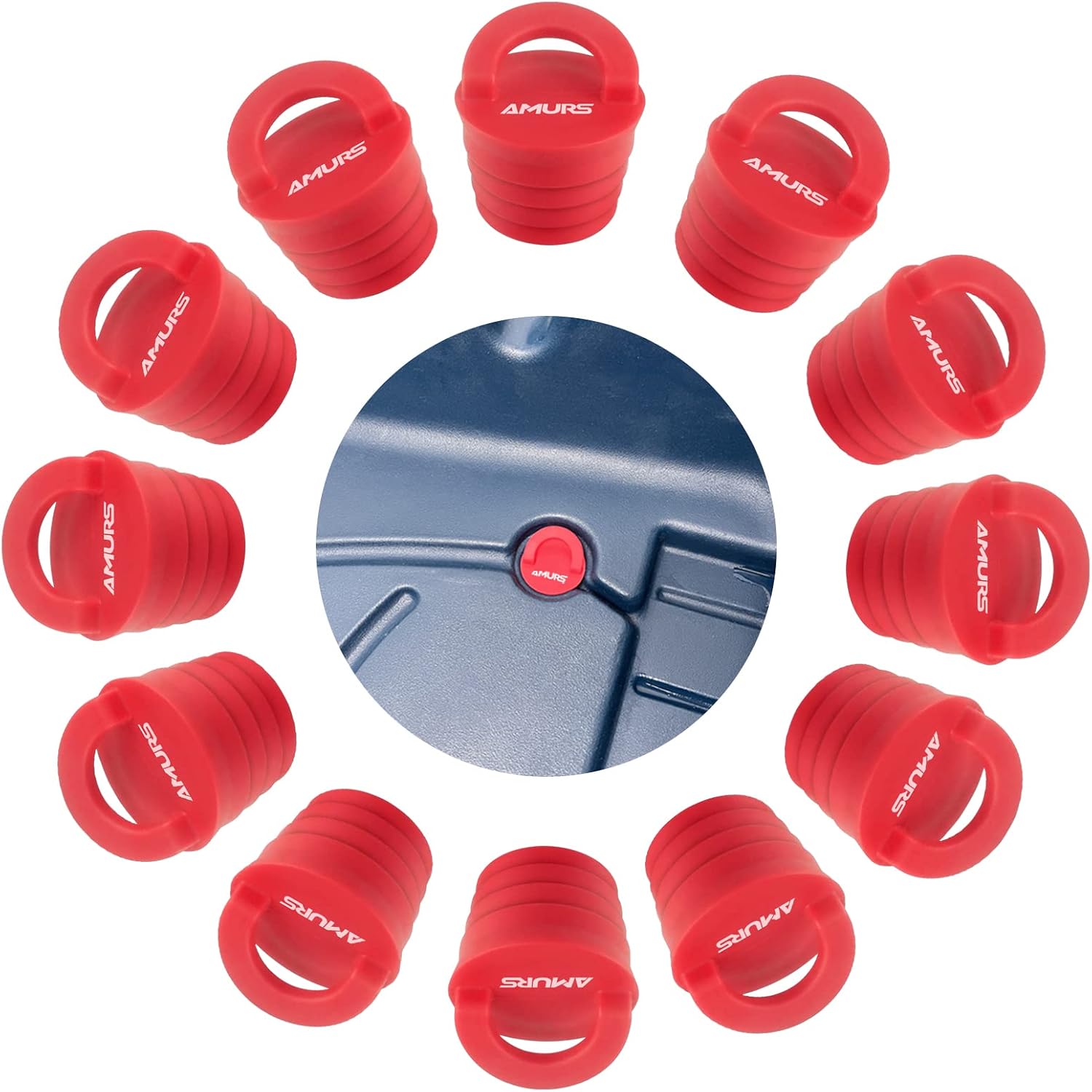 Amazon.com: AMURS 12Pcs Kayak Scupper Plug Kit Scupper Plugs Drain ...