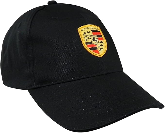Porsche Black Crest Logo Cap, offiziell lizenziert : Amazon.co.uk ...