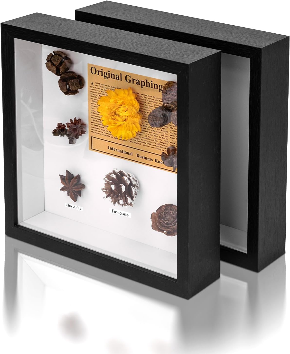 Amazon.com - Shadow Box 8x8, 1.5 Inches Interior Depth, Shadow Box ...