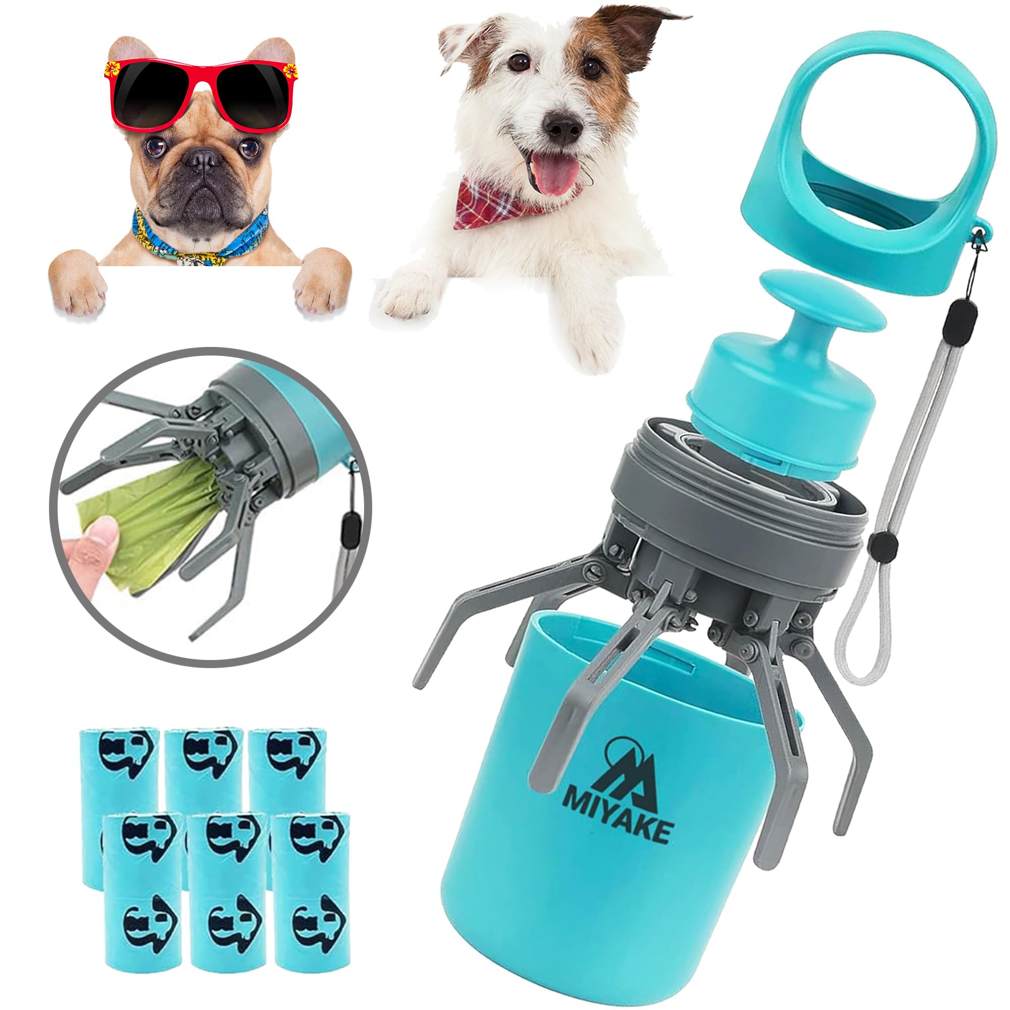 Amazon.com : Miyake Mini Portable Pooper Scooper with Built-in Poop Bag ...