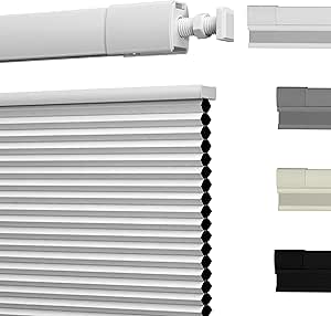Amazon.com: MoDanCeQ No Drill No Tools Cellular Shades Top Down Bottom Up Honeycomb Shades ...