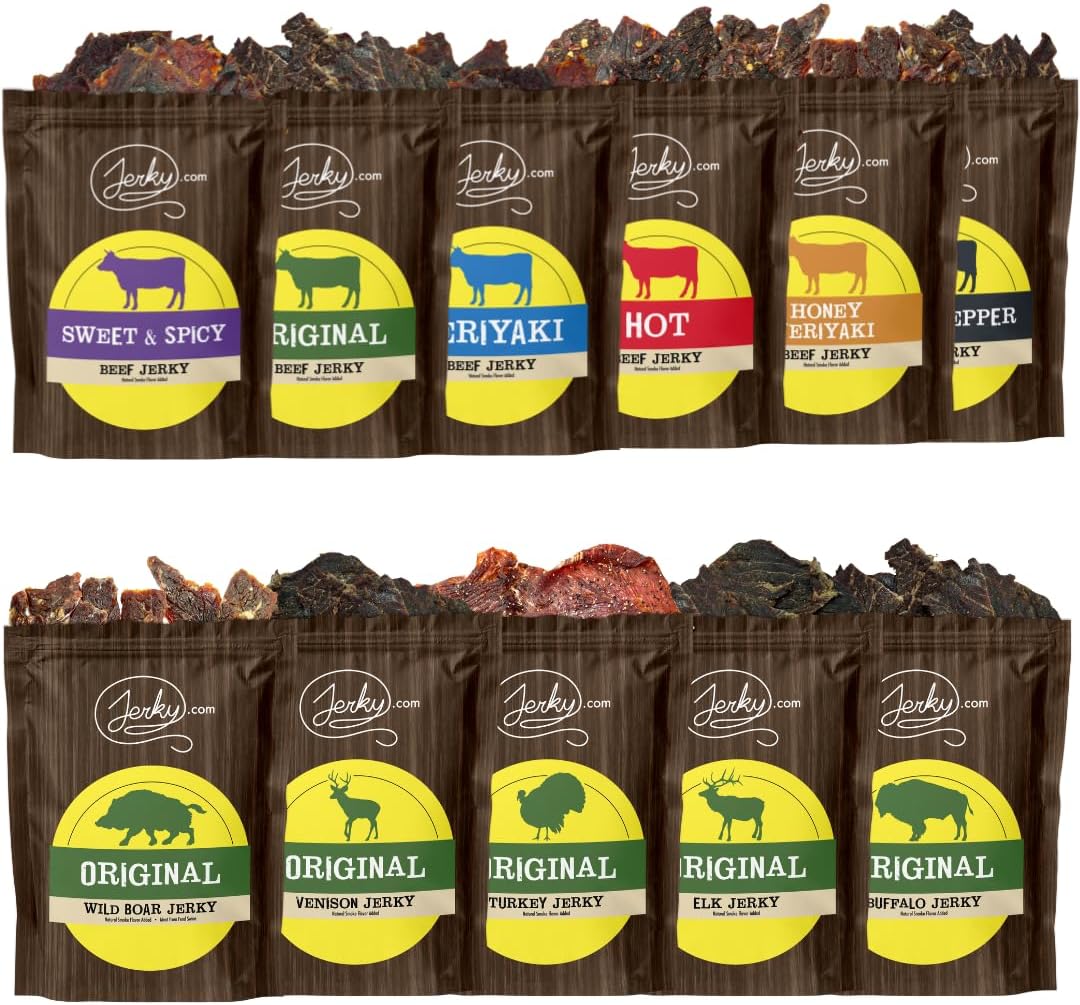 Amazon.com: Jerky Lover's Combo - Best Beef Jerky VARIETY PACK - 11 ...