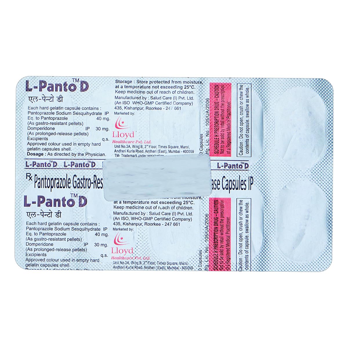 L - Panto D - Strip of 10 Capsules : Amazon.in: Health & Personal Care