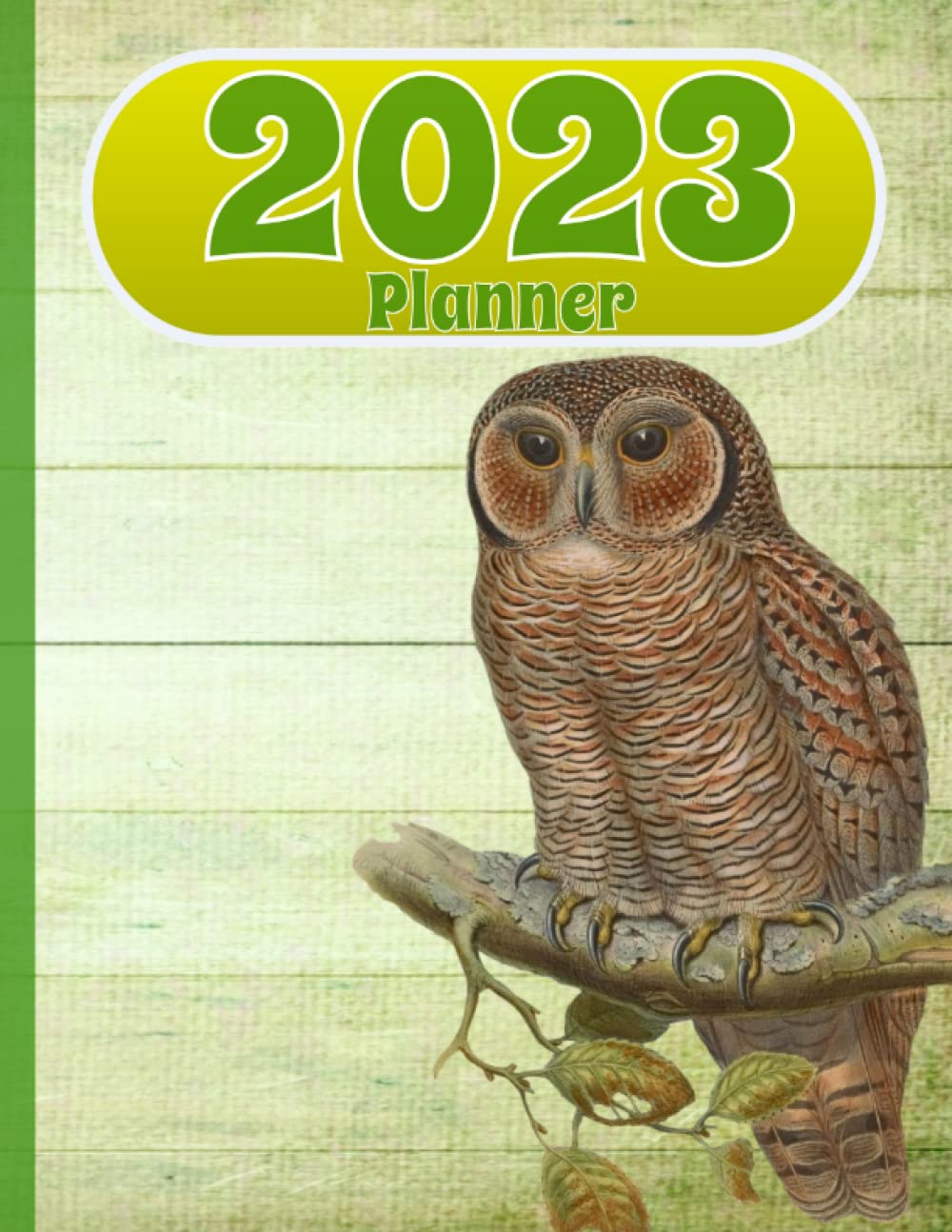 2023 Owl Themed Planner: Monthly, Weekly Agenda Book for Organizing ...