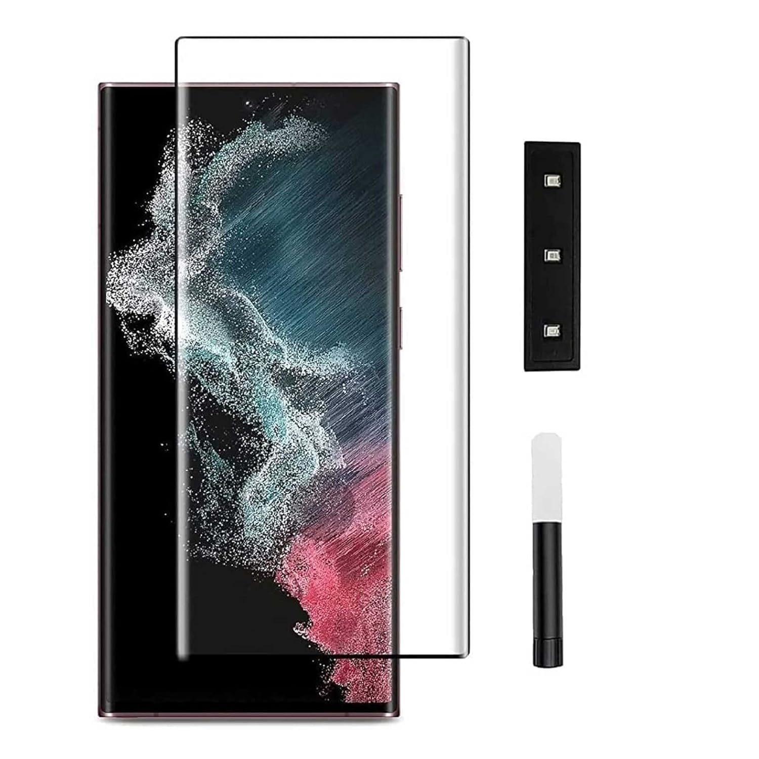 UV Tempered Glass Screen Guard Compatible with Samsung Galaxy S23 Ultra ...