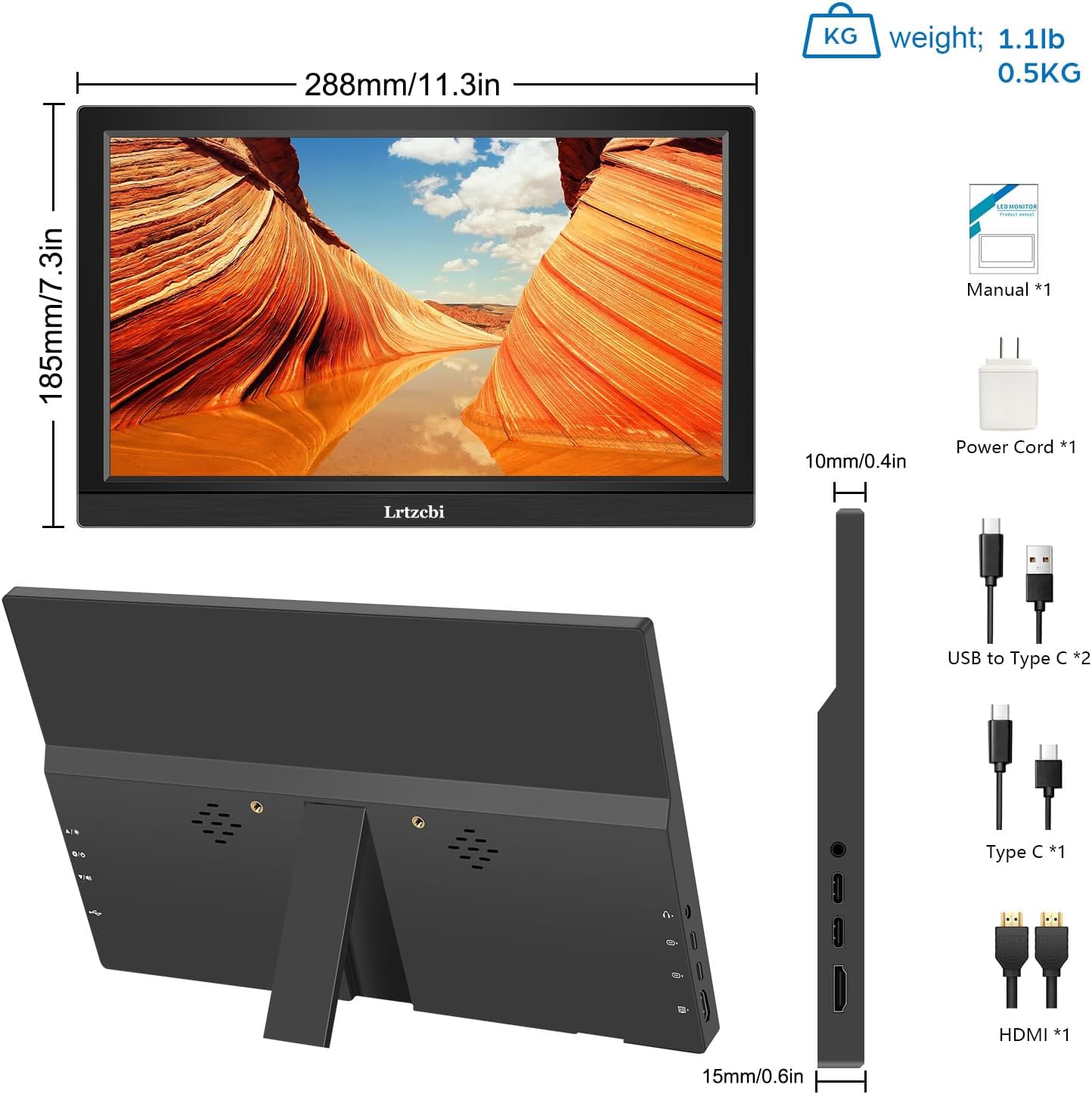 Touchscreen Portable Monitor 11.6 Inch, HDR Philippines | Ubuy