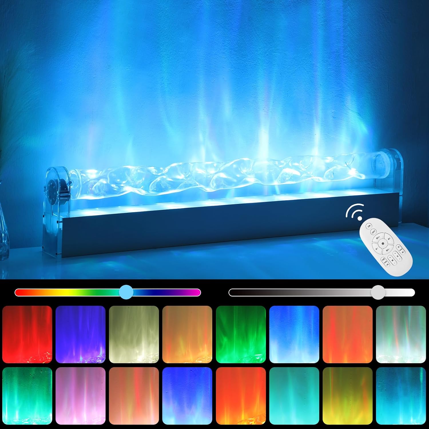 VIHOSE RGB Wave Ocean Lights Romantic Ambient Lighting Dynamic Ocean ...