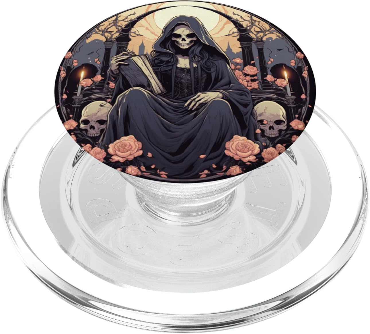 Amazon.com: Book Lover Gothic Bookworm Reading Skull Bones Librarian ...