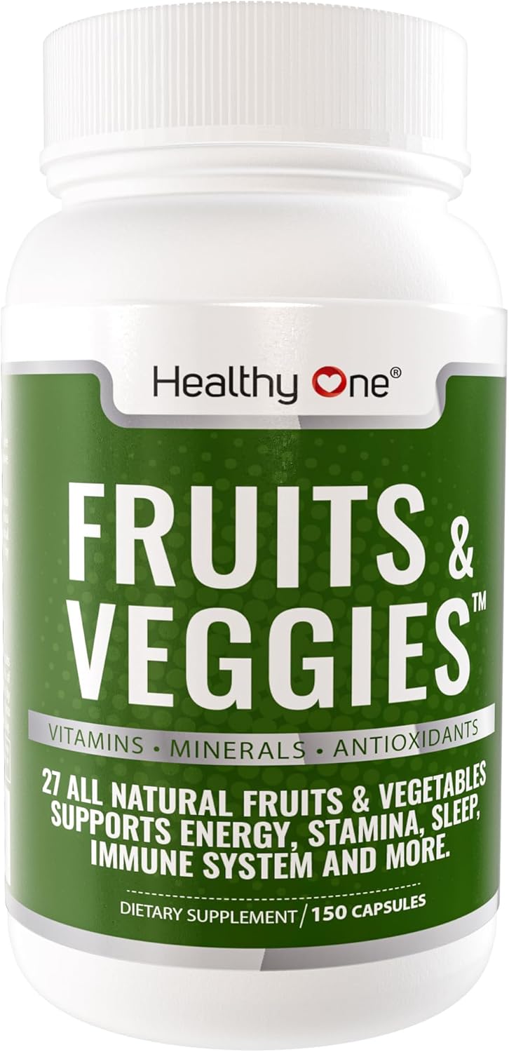 Amazon.com: Healthy One Fruit and Veggies Supplement - 27 Superfood ...