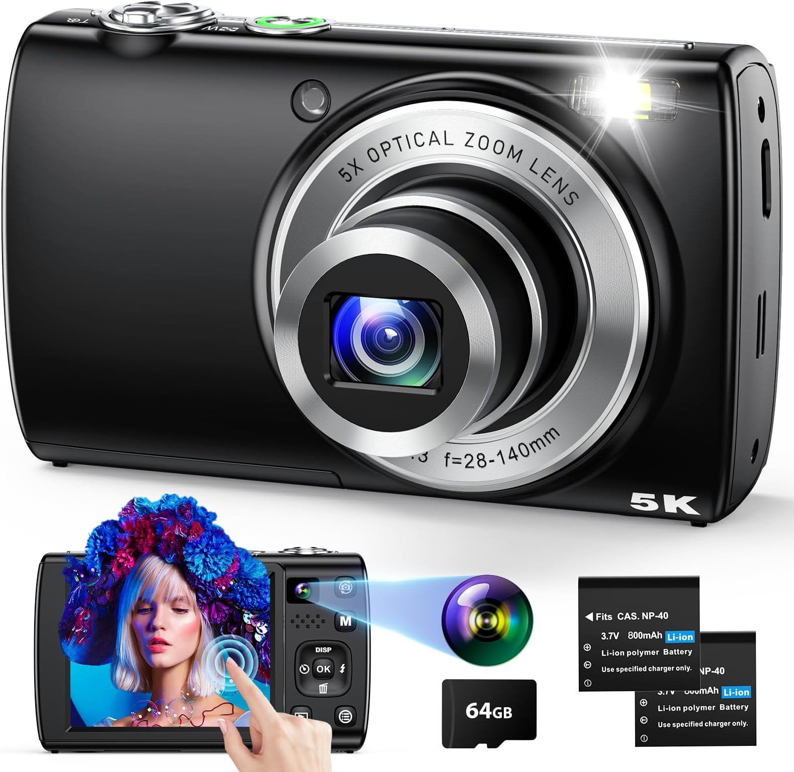 Amazon.com : Canon Powershot A3300 16 MP Digital Camera with 5x Optical ...