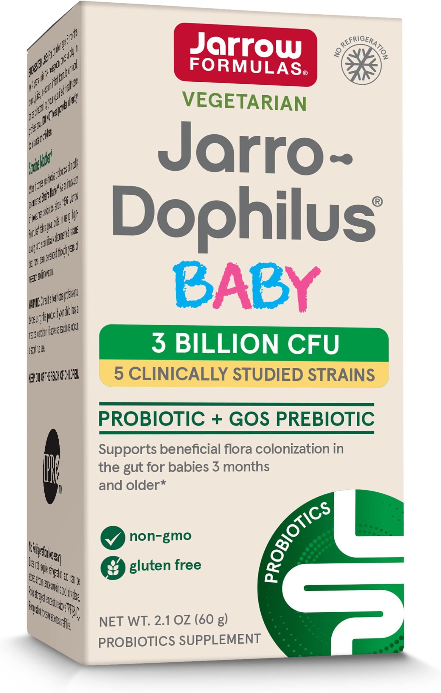 Amazon.com: Jarrow Formulas Jarro-Dophilus Baby Probiotic + GOS ...