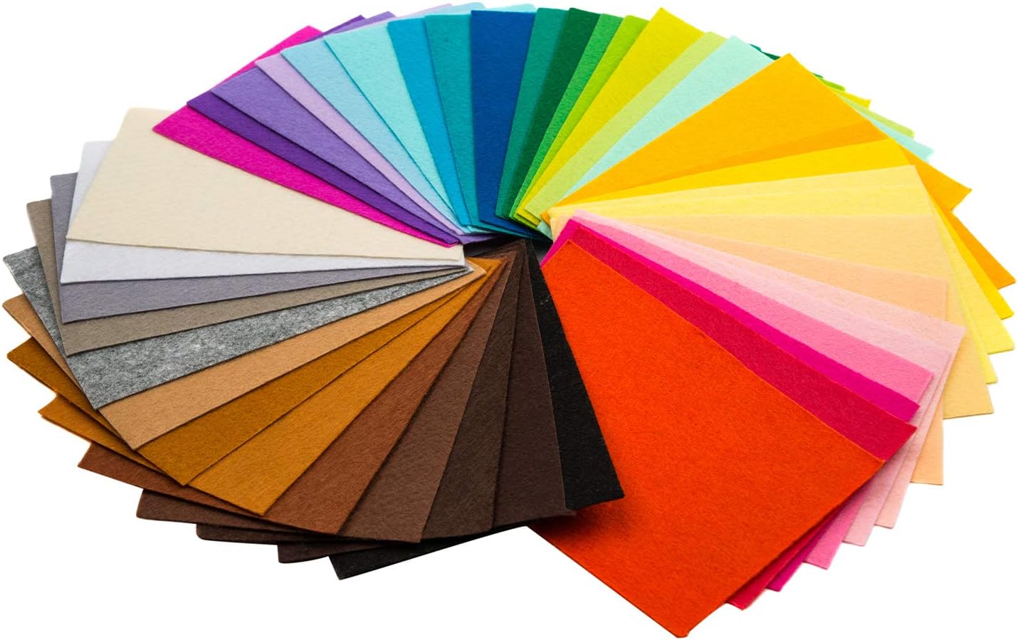 FOROREH 60pcs Feuilles de Feutre Artisanal, FeutrineTissu Artisanat ...