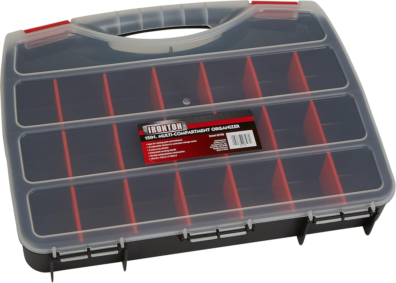 Ironton 15in. Multi-Compartment Organizer - 15in.W x 12in.D x 2 3/8in.H ...