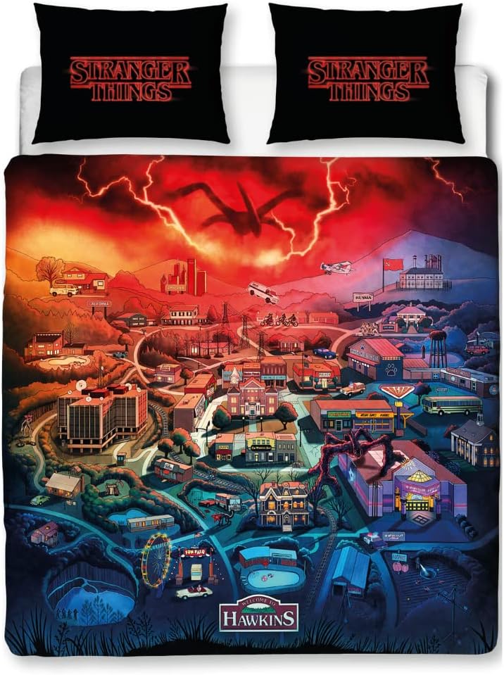 Stranger Things Single Duvet Cover - The Upside Down Design - Official ...