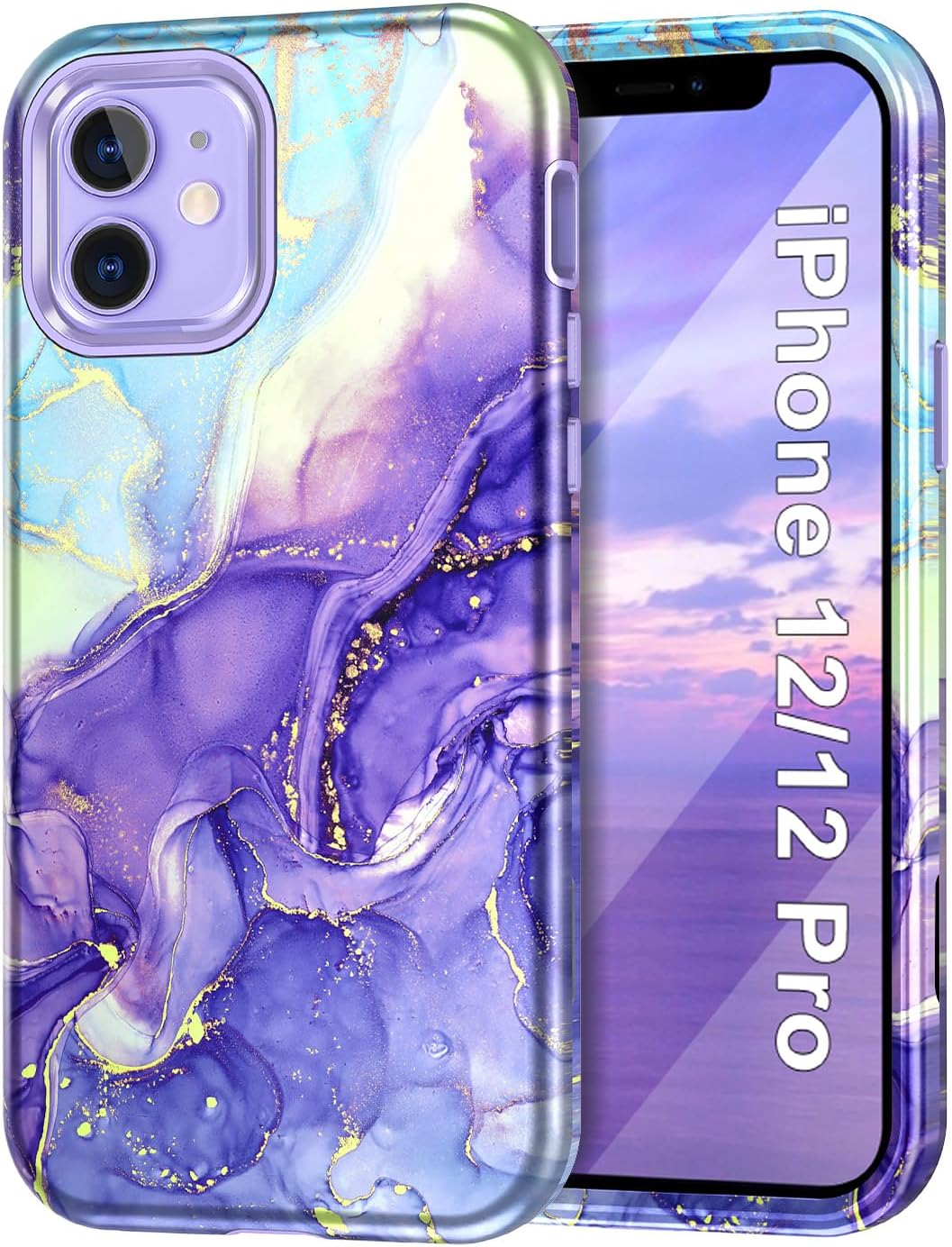 Amazon.com: Btscase for iPhone 12 Case/iPhone 12 Pro Case, Heavy Duty ...