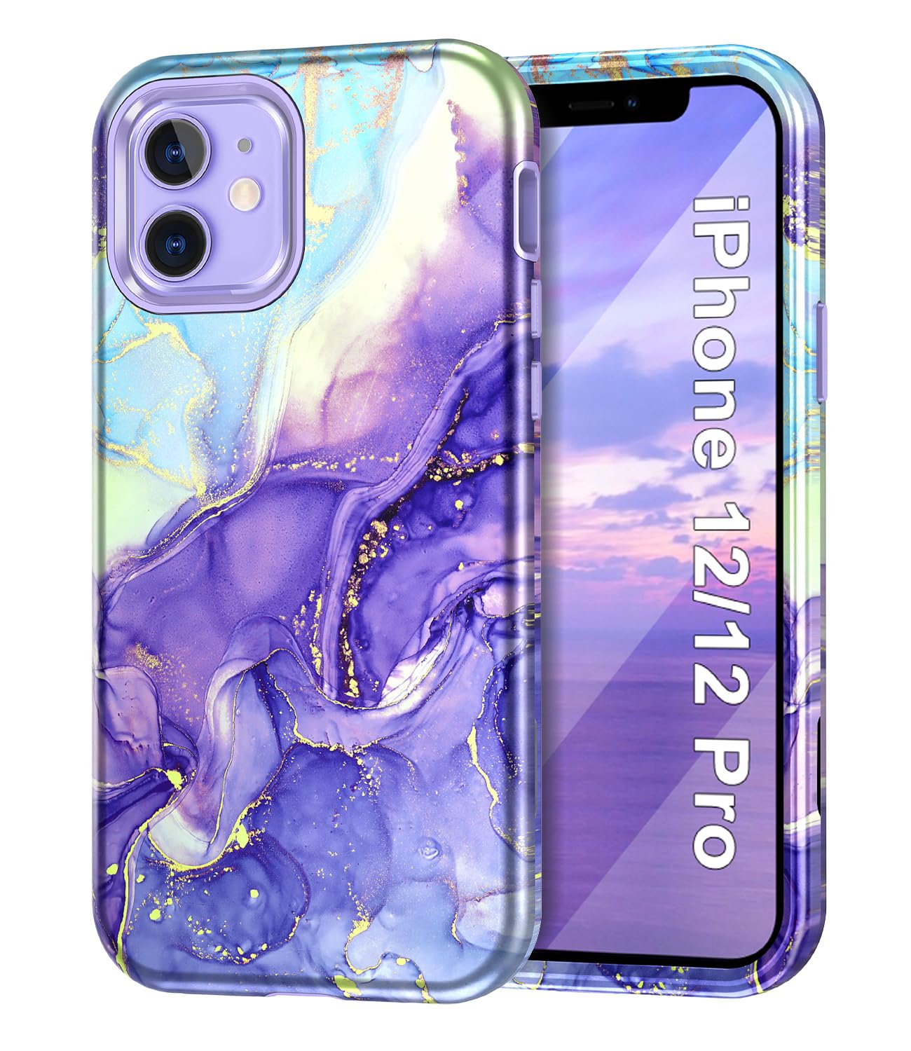 Amazon.com: Btscase for iPhone 12 Case/iPhone 12 Pro Case, Heavy Duty ...