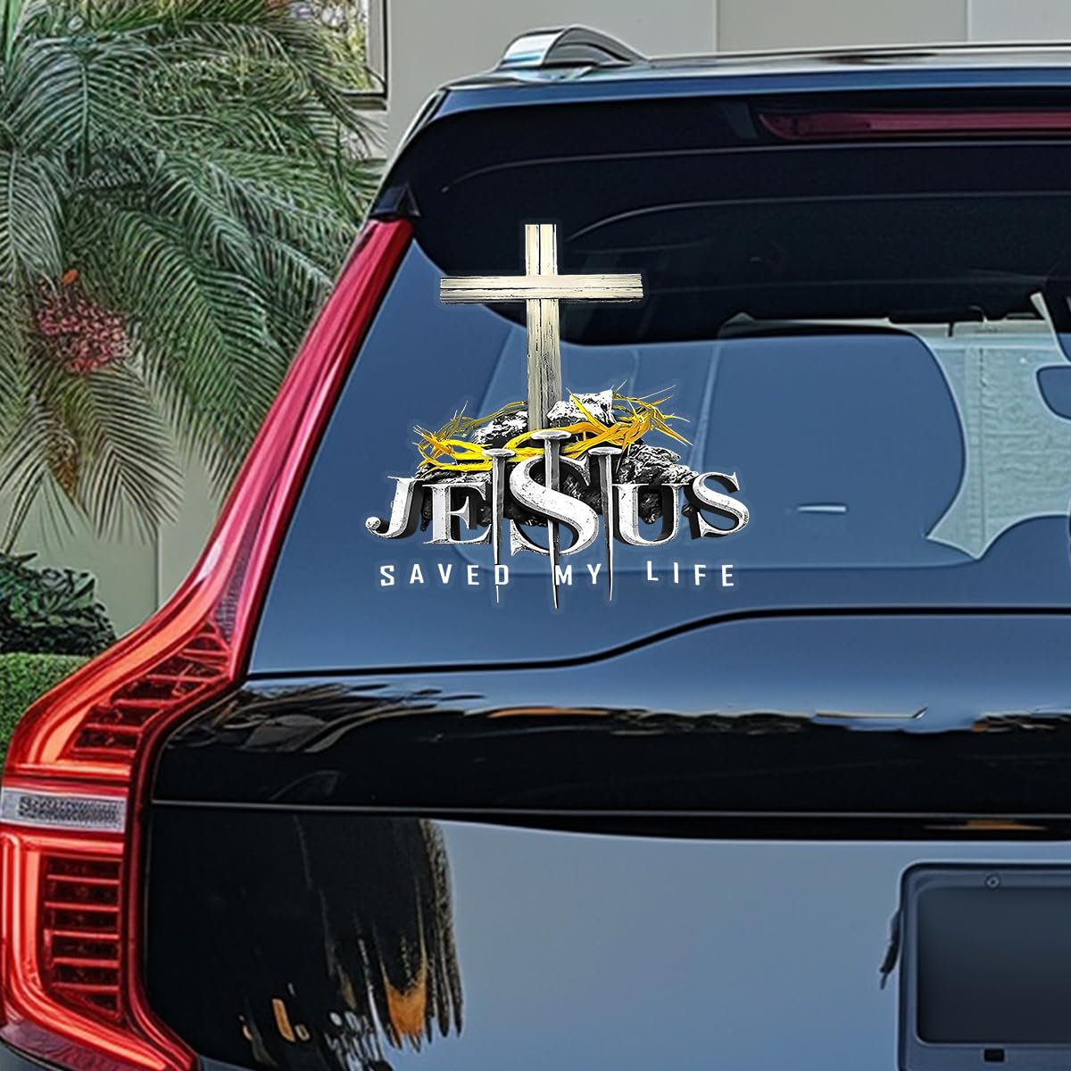 Amazon.com - Generic Jesus Saved My Life Decal Jesus God Christian ...