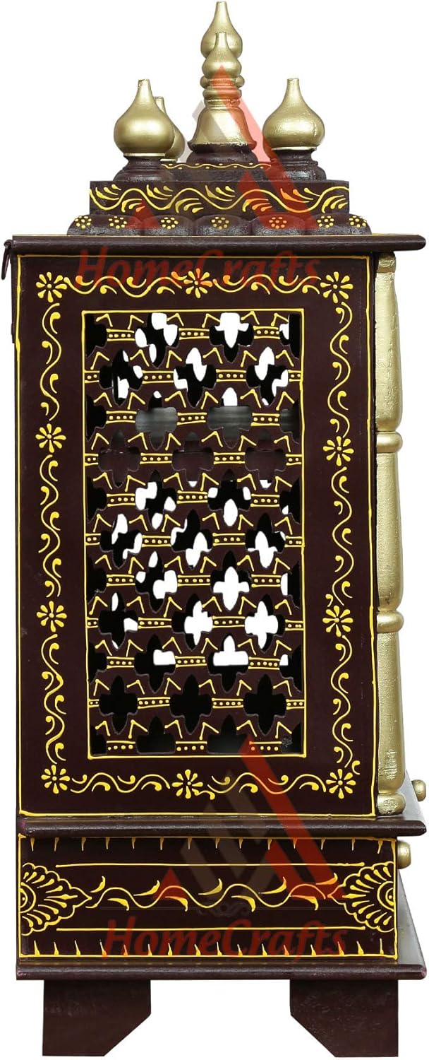 Buy Homecrafts Handpainted Wooden Home Temple/ Home mandir/ god stand ...