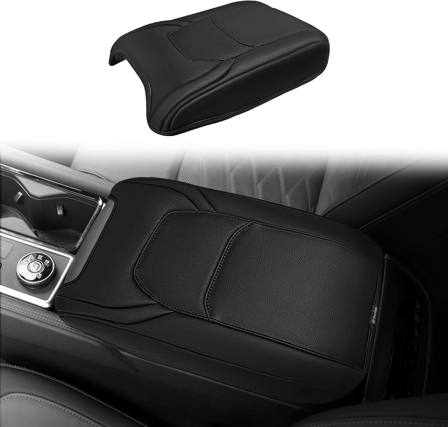 Amazon.com: Muslogy Center Console Armrest Cover Compatible with Nissan ...