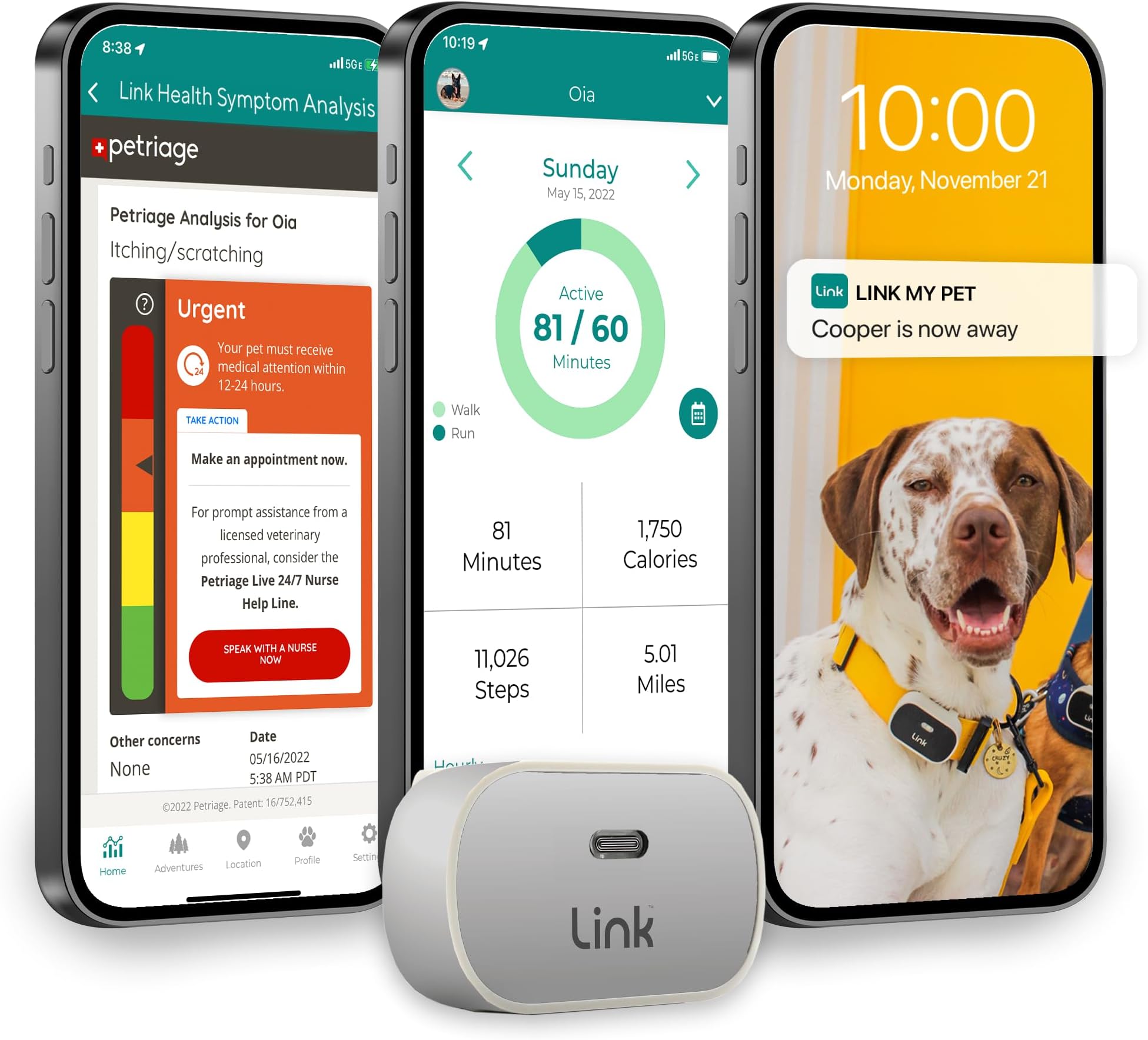 Amazon.com: Link GPS Dog Tracker + Activity Monitor | Training Tools ...