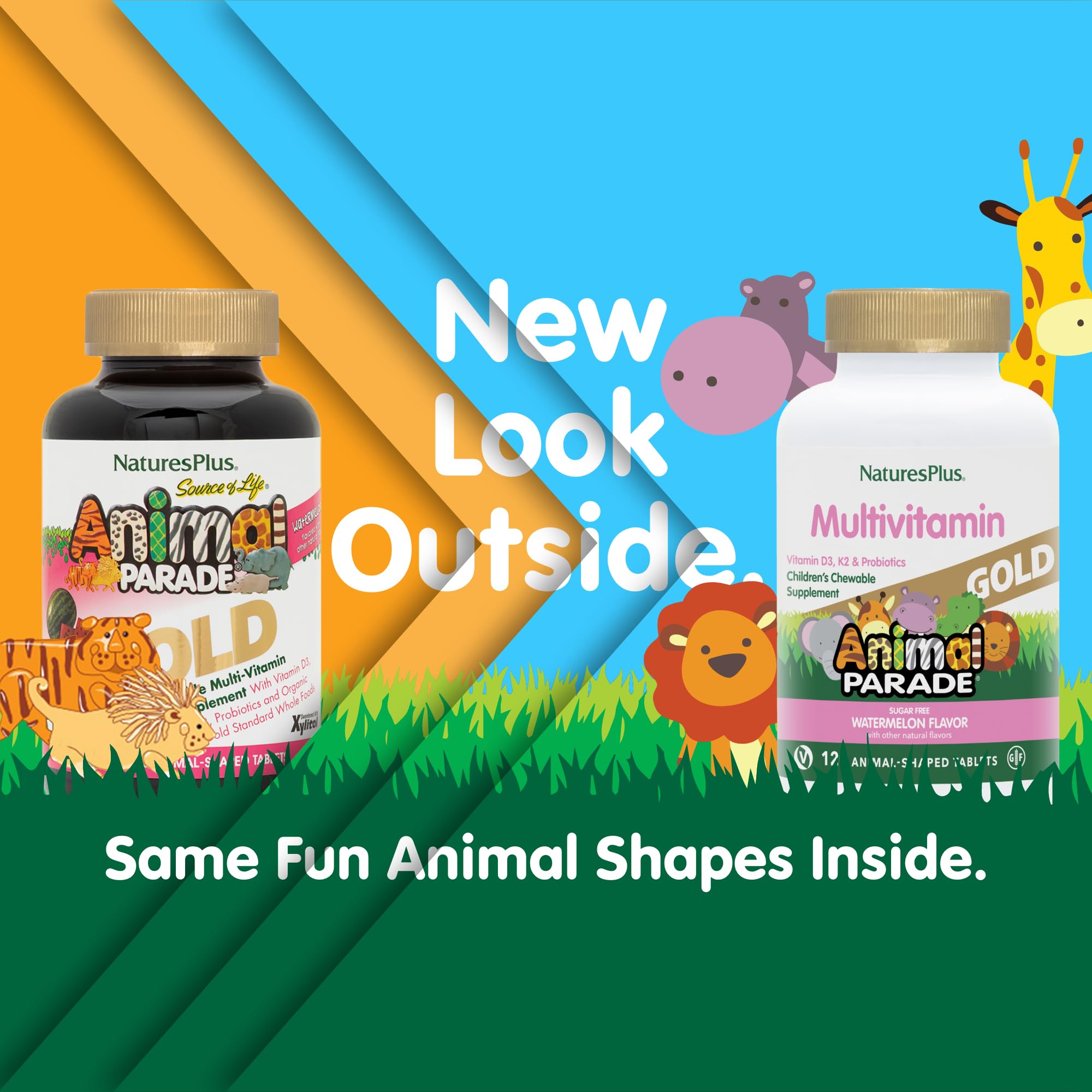 Snapklik.com : Natures Plus Animal Parade Gold Multivitamin Childrens ...