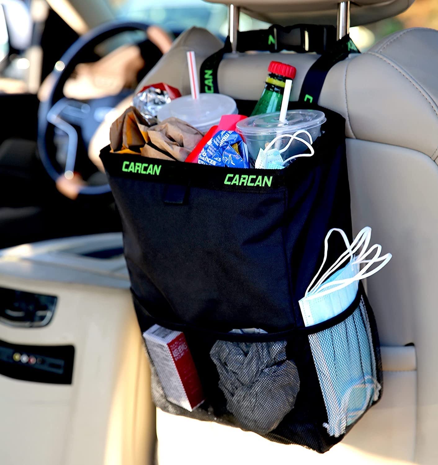 The Original CarCan - Car Trash Can, Multifunctional Waterproof Car ...