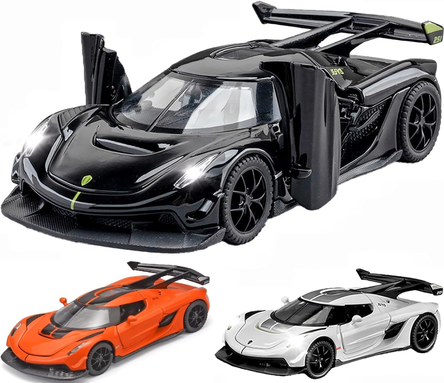 Buy Alokik Enterprise 1:32 Koenigsegg Jesko Sports Die-Cast Metal Pull ...
