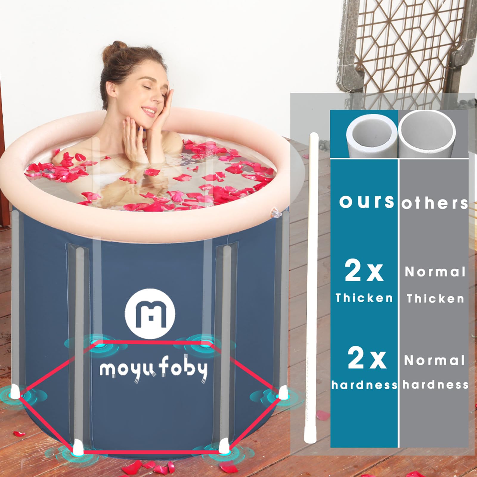 Snapklik.com : Inflatable Portable Ice Bath Tub For Athletes ...