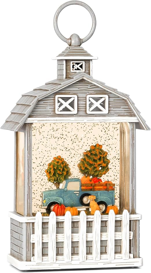 Amazon.com: Eyrosa Fall Snow Globe Fall Decorations for Home, Glitter ...