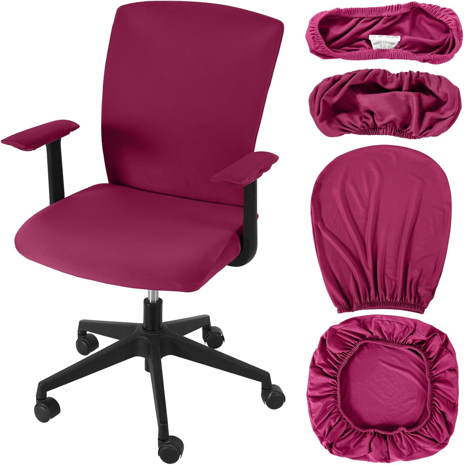 Amazon.com: Tallew 4 Pcs Office Chair Covers Set Computer Universal ...