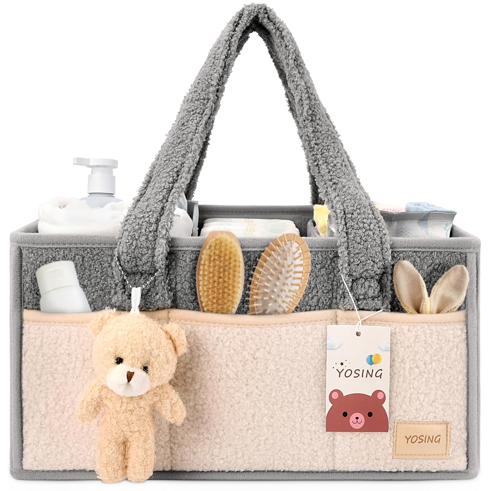 Amazon.com: YOSING Diaper Caddy Organizer, Baby Diaper Caddy for Car ...