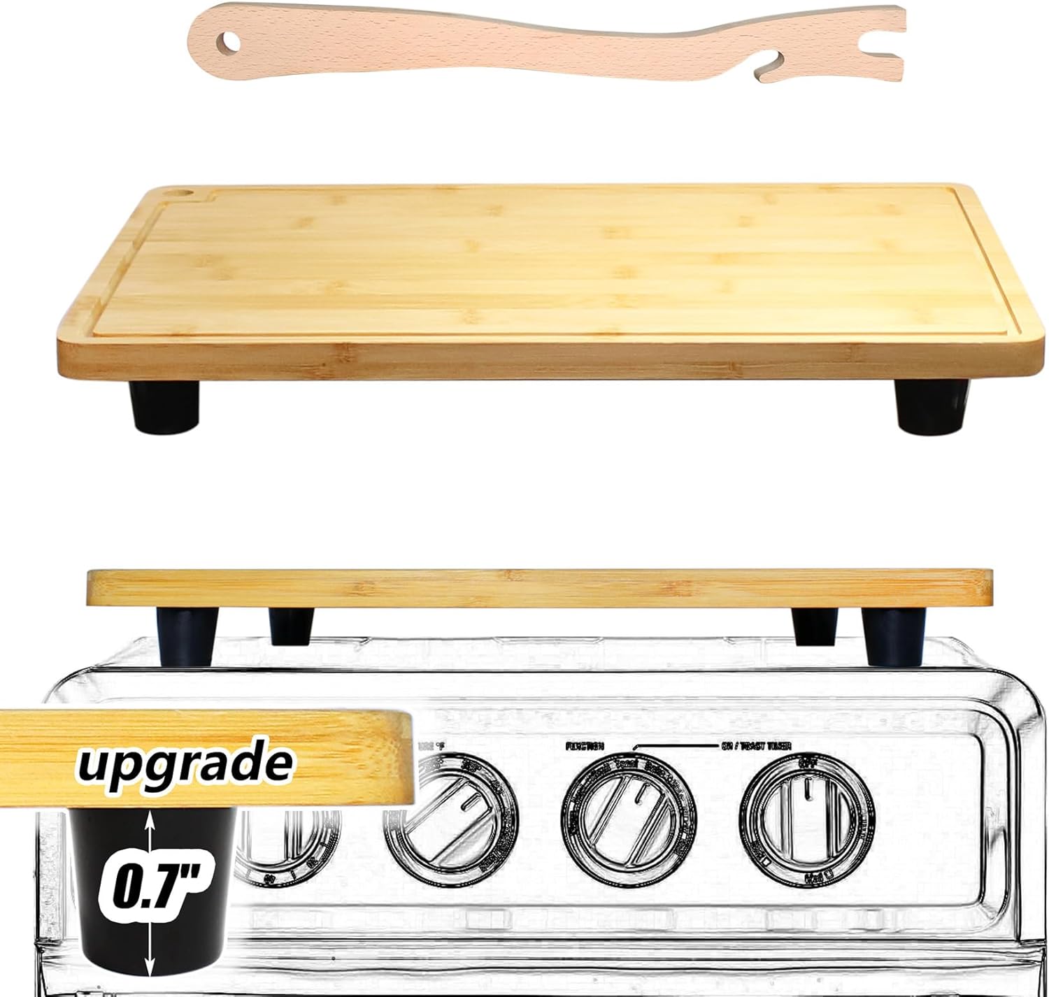 Amazon.com: Ansoon Bamboo Cutting Board Compatible for TOA-70/TOA-65 ...