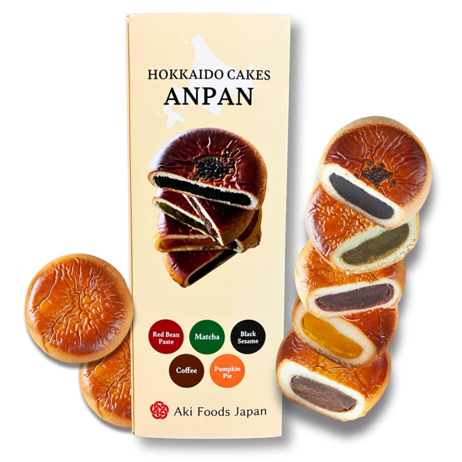 Amazon.com : Hokkaido Anpan Variety Pack by Aki Foods Japan – Authentic ...