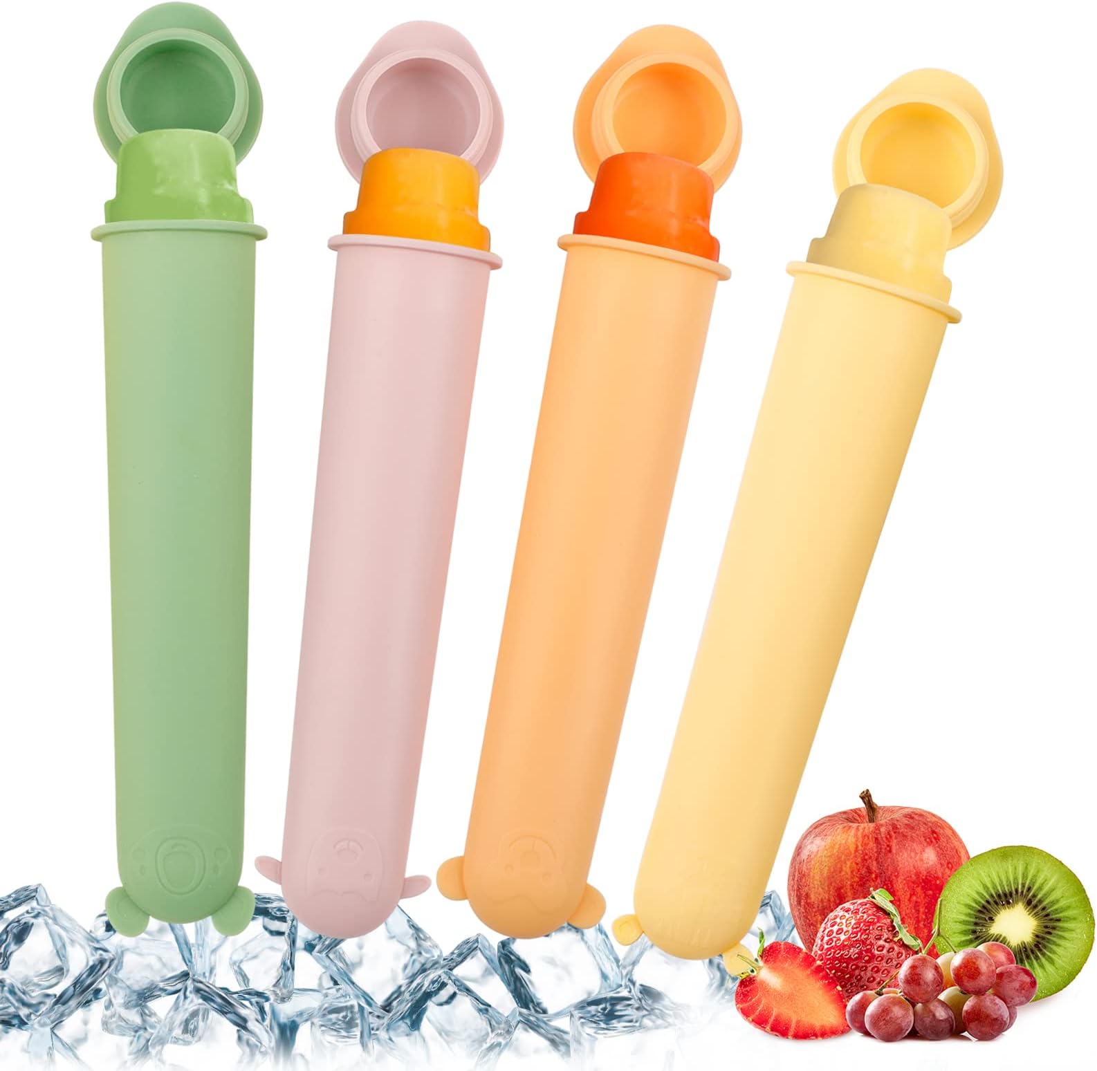 Amazon.com: Mirenlife Silicone Ice Pop Molds,Popsicle Maker Molds,8 ...