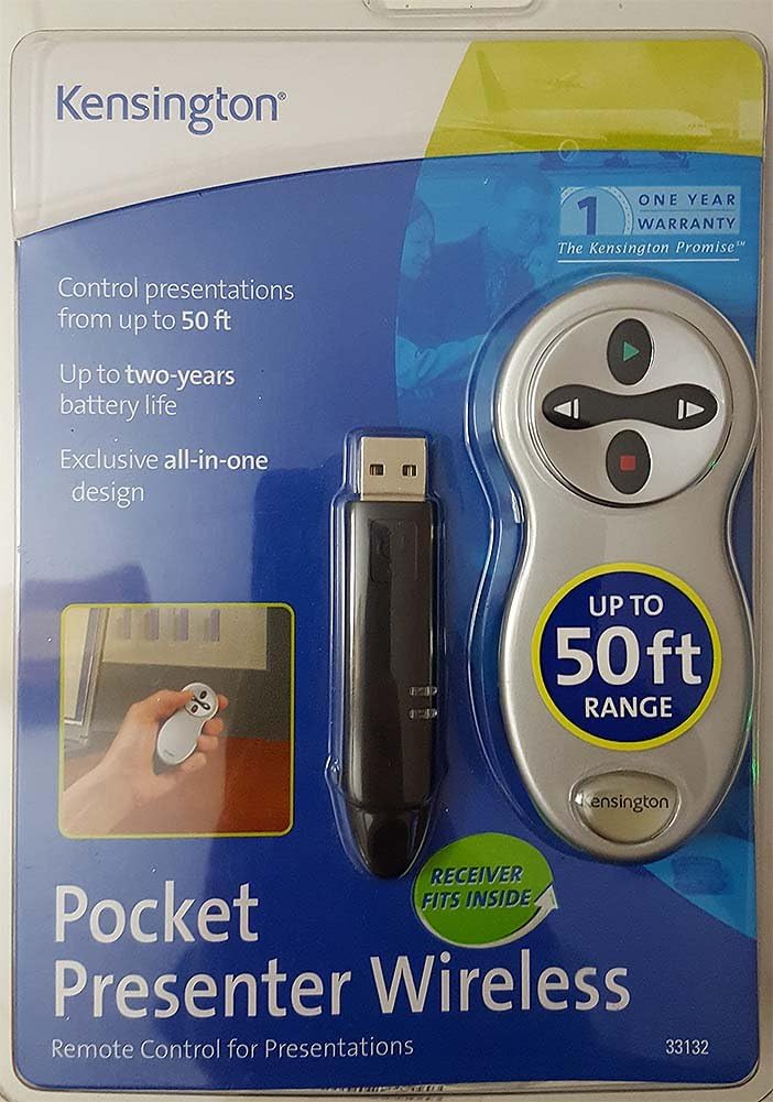 Amazon.com: Kensington 33132 Pocket Wireless Presentation Device (PC ...