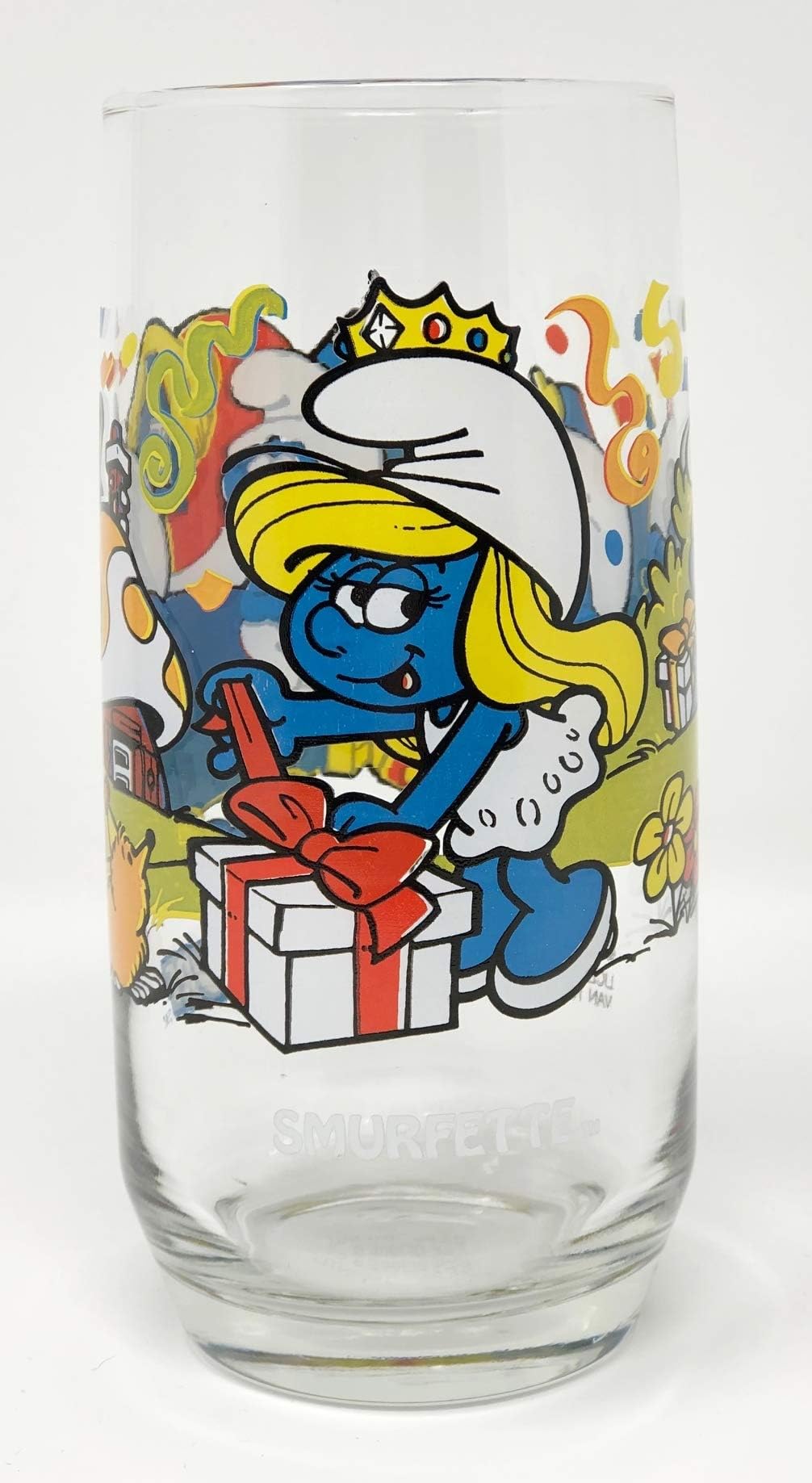 Amazon.com | Vintage Smurfs Papa Smurf 1983 Beverage Glass: Other ...
