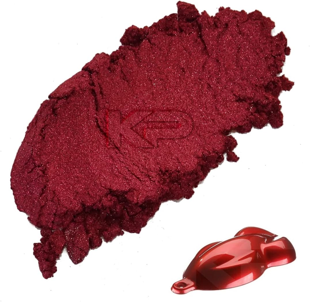 Amazon.com: KP Pigments Carbon Red Pearlescent 100% Pure Fine Mica ...