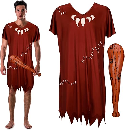Amazon.com: Janmercy Men's Halloween Caveman Costume Accessories ...