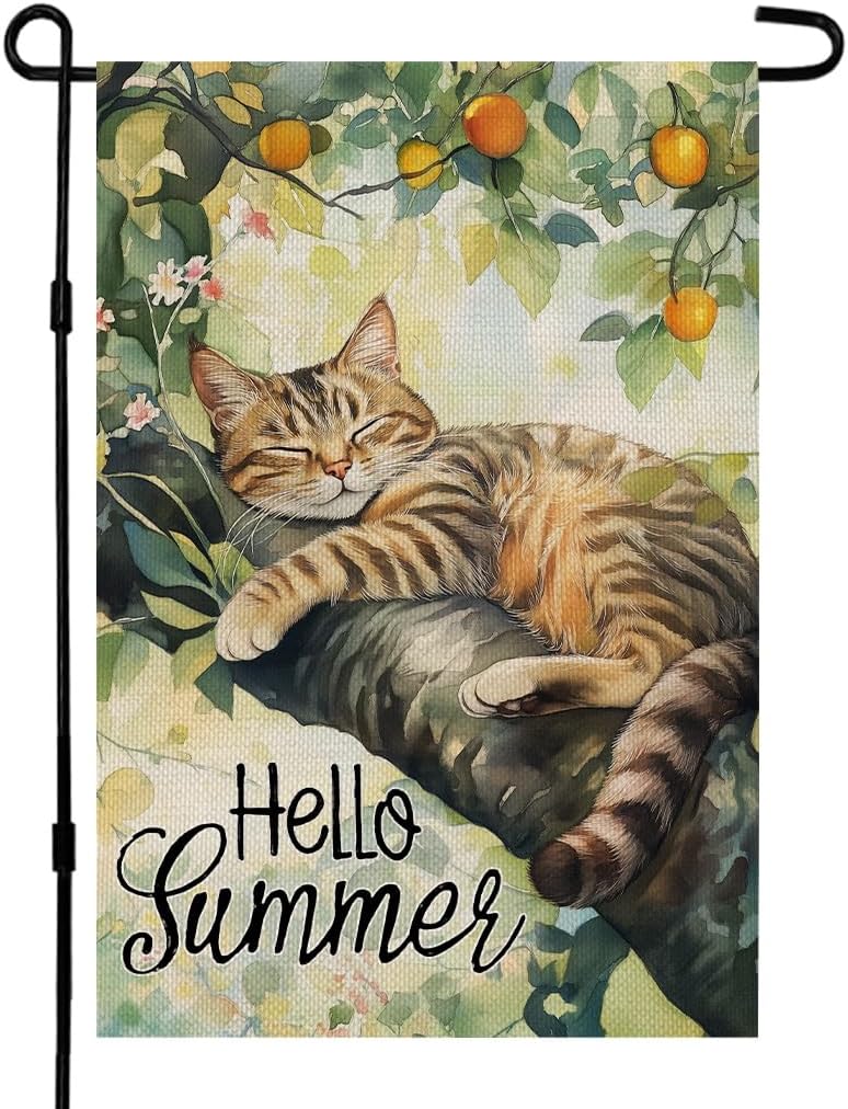 Amazon.com : Welcome Spring Summer Garden Flag 12x18 Double Sided ...