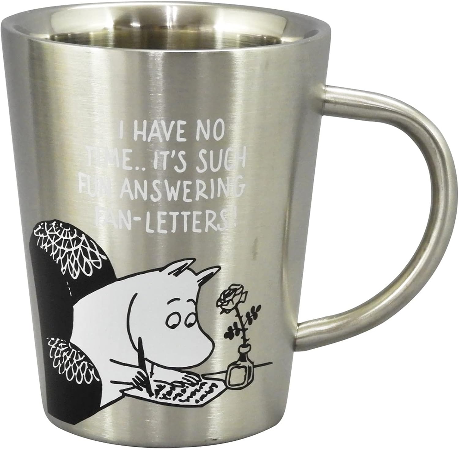 Amazon.com: Yamaka Shoten MOOMIN Stainless Steel Mug, Double Wall ...
