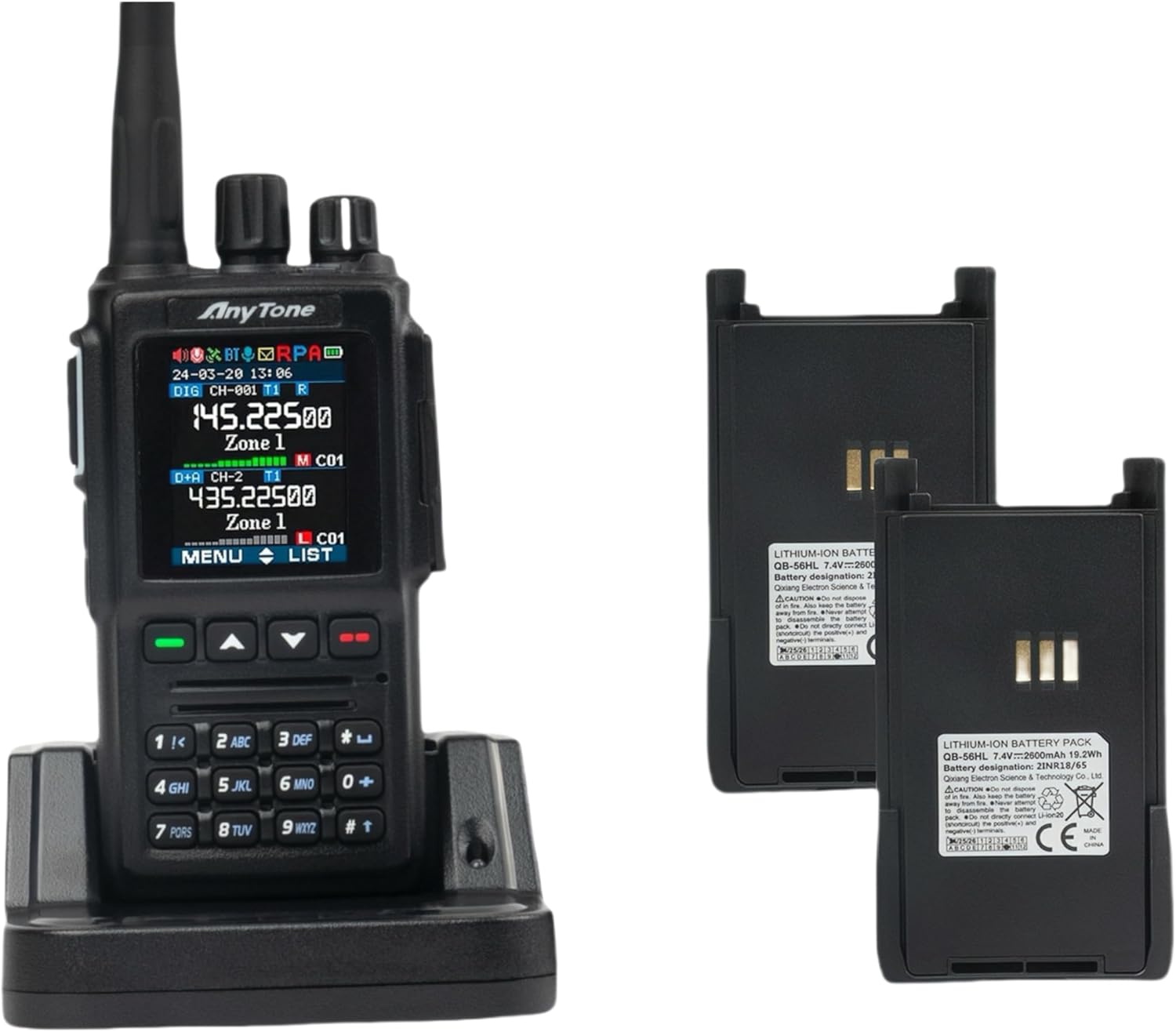 Amazon.com: AnyTone AT-D168UV DMR Radio Handheld Ham Radio UHF/VHF with ...