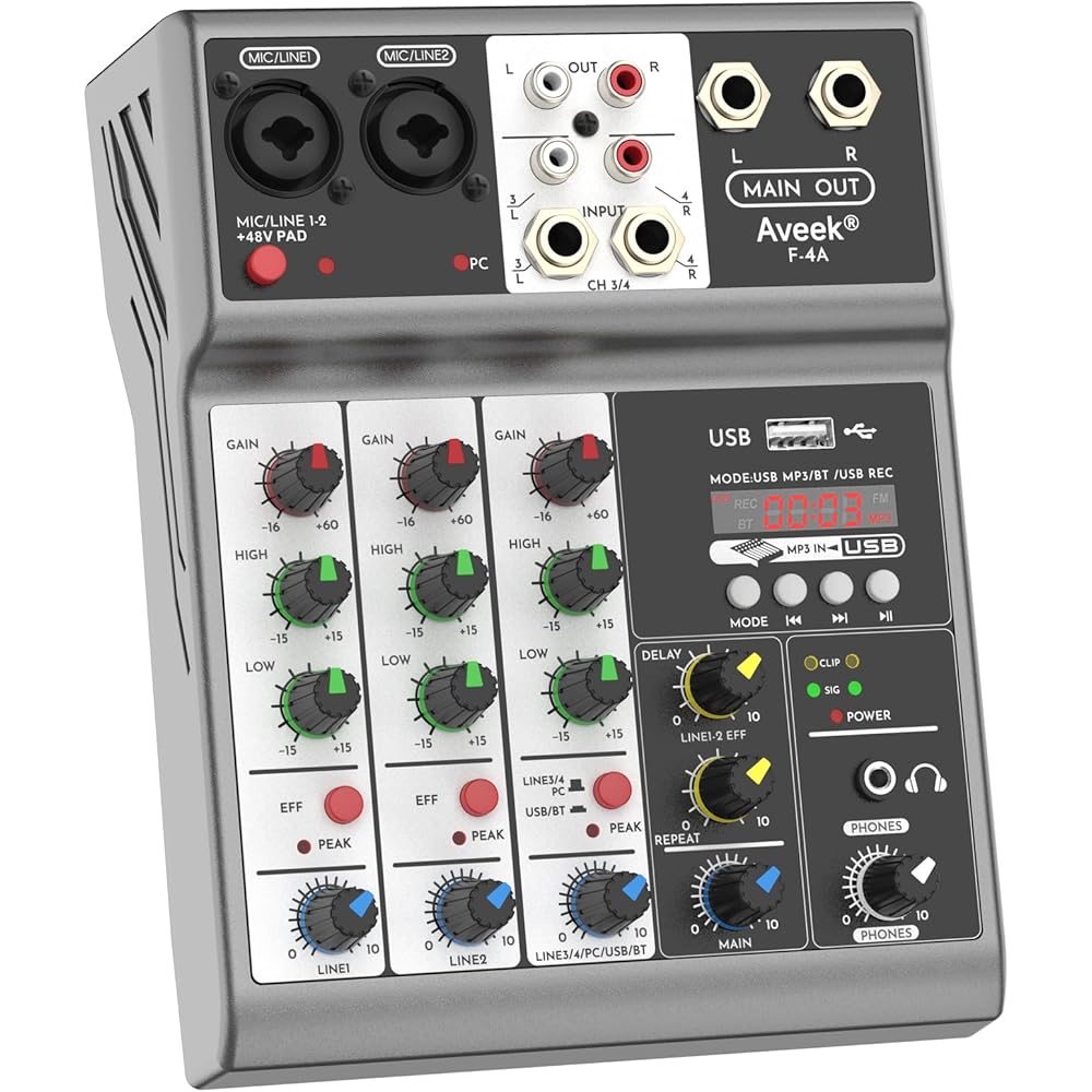 $10/mo - Finance Aveek Professional Audio Mixer, Sound Board Mixing ...