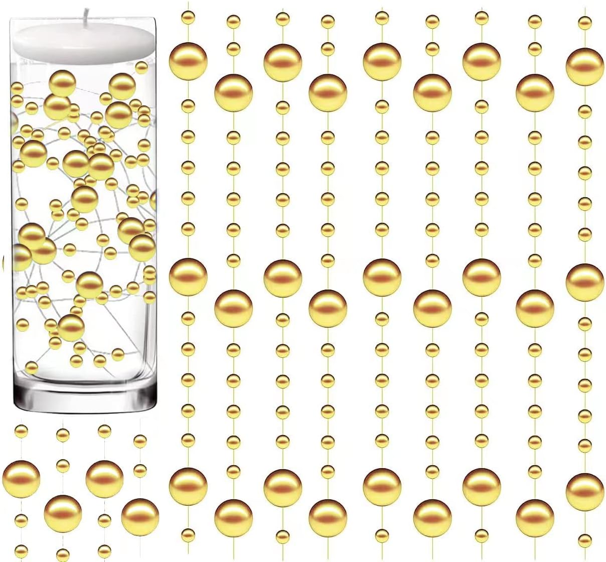 Amazon.com: 10111pcs Thanksgiving Vase Filler Set Faux Pearl for Vase ...