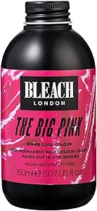 Bleach London The Big Pink Color - Semi Permanent Hair Colour, Light ...