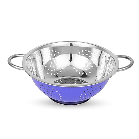 Fackelmann Stainless Steel Colored Deep Colander,28 Cm-Durable Kitchen ...