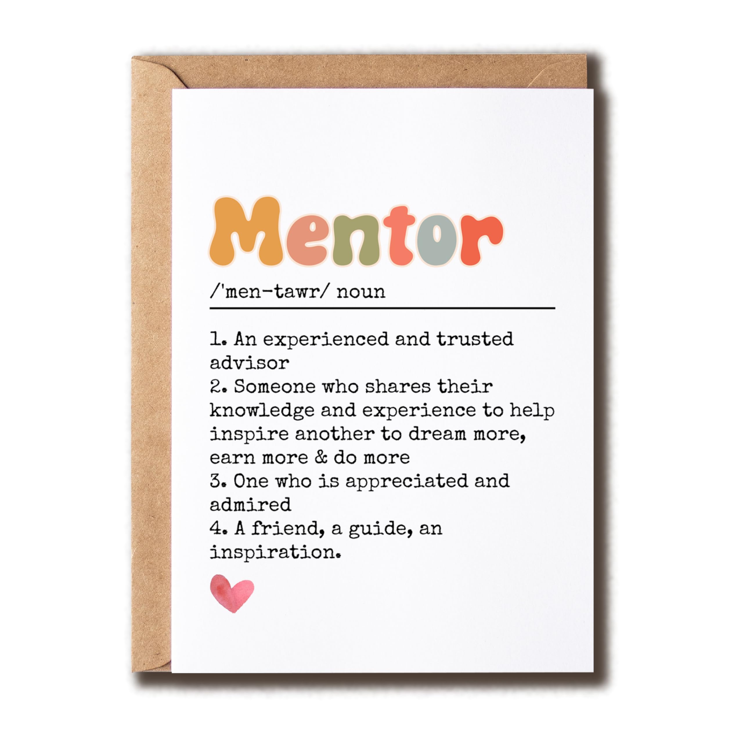 Amazon.com : GoGiDesigns Mentor Definition Card - Anniversary Card ...