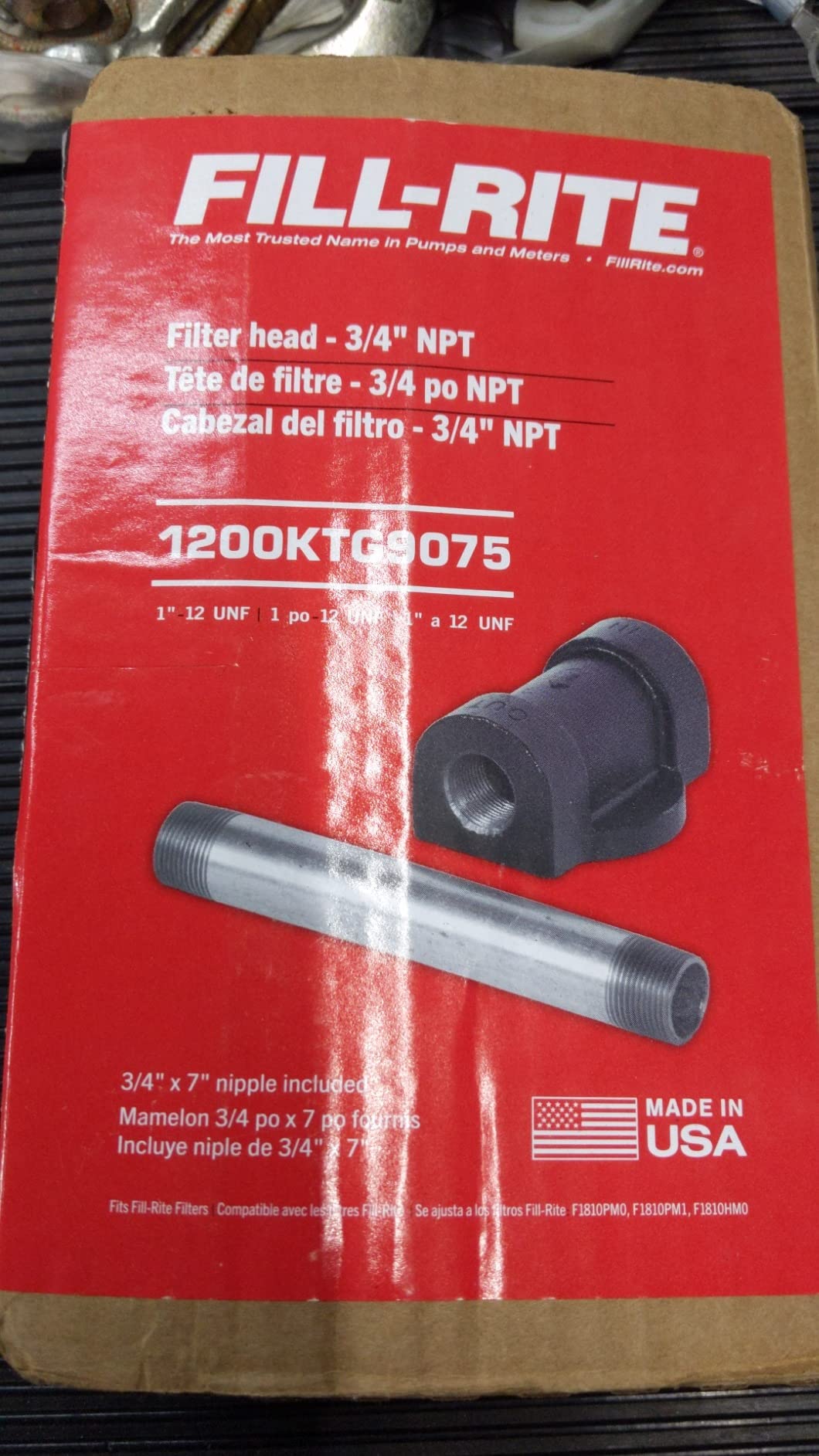 Fill-Rite 1200KTF7018 10 Micron 25 GPM Particulate Fuel Filter Kit ...